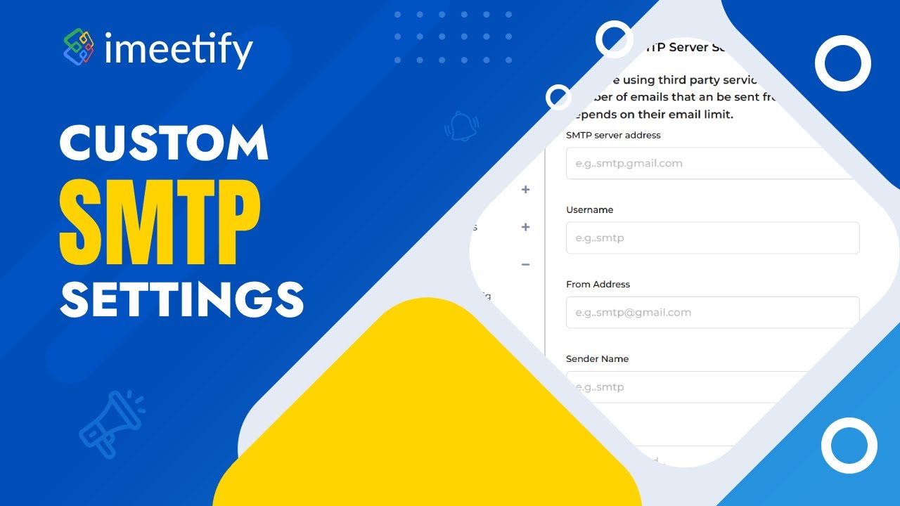 How to setup Custom SMTP Configuration - YouTube