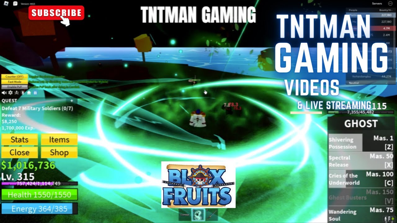 Roblox Blox Fruits Magma Island Ghost Fruit Gameplay - YouTube