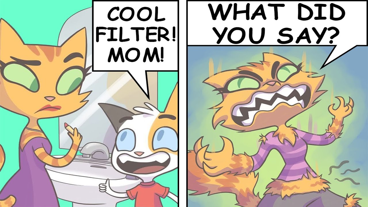 Funny Comics With Cat Family Twist #2 | Feline Comic Dub - YouTube