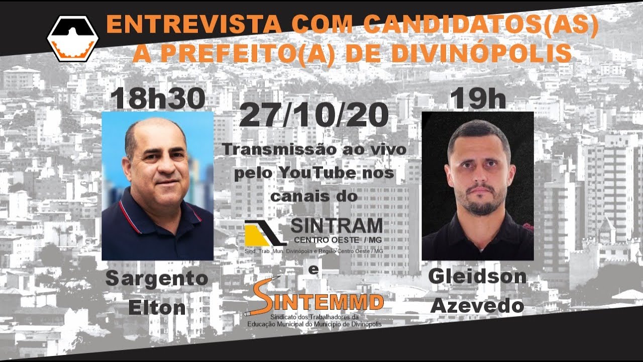 Entrevista Candidatos a Prefeito (a) de Divinópolis - 27/10/2020 - YouTube