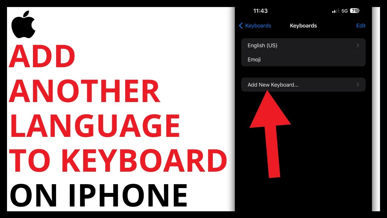 How to Add Another Language to Keyboard on iPhone [QUICK GUIDE] - YouTube