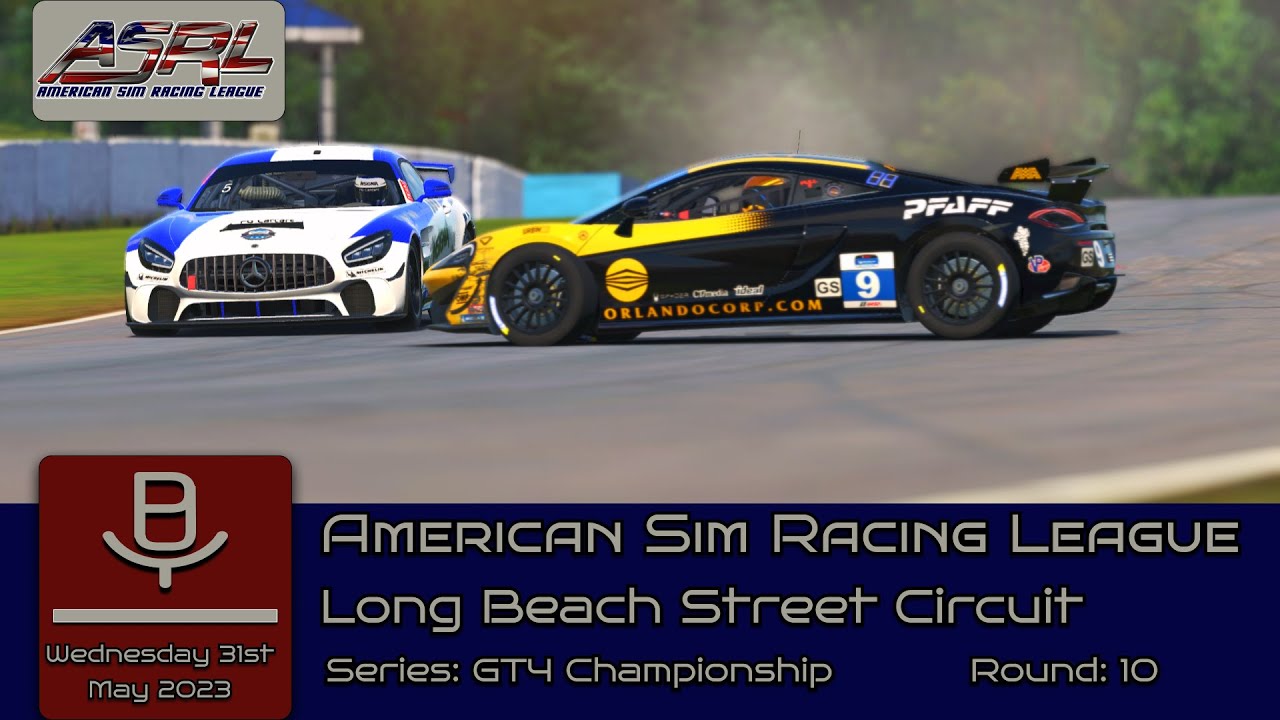 American Sim Racing League (S2) Round 10 Live from Long Beach Street ...