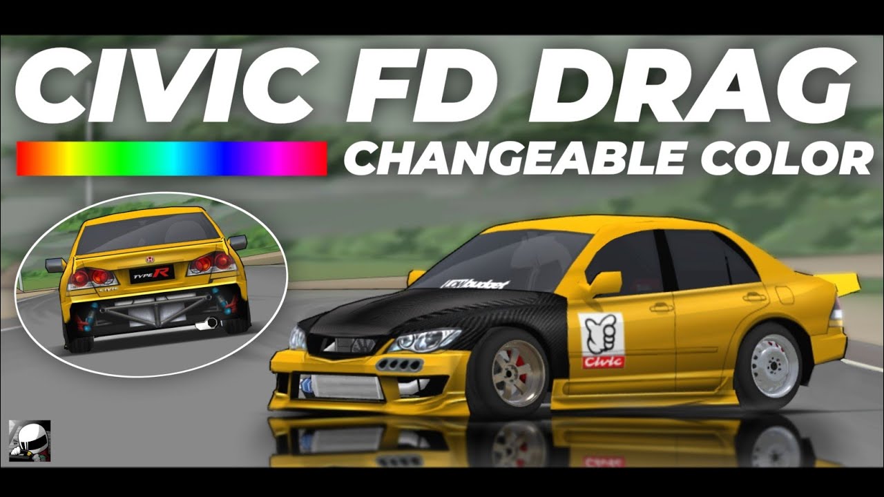 Livery Honda Civic Fd Drag Fr Legends Changeable Color - YouTube