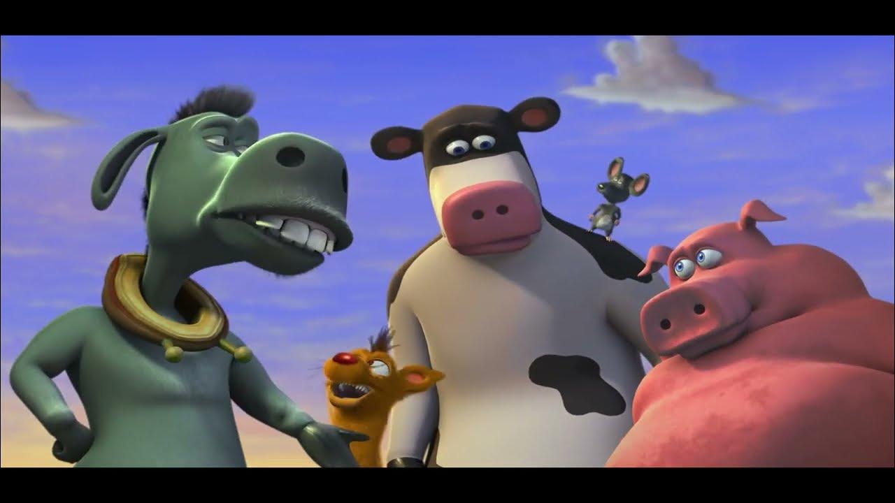 Barnyard - the farmer finds out + fooling the farmer - YouTube