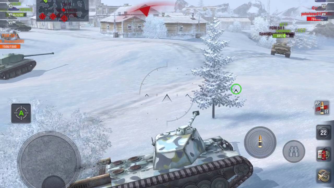 World of Tanks Blitz - FCM 50 t: working hills and sidescraping - YouTube