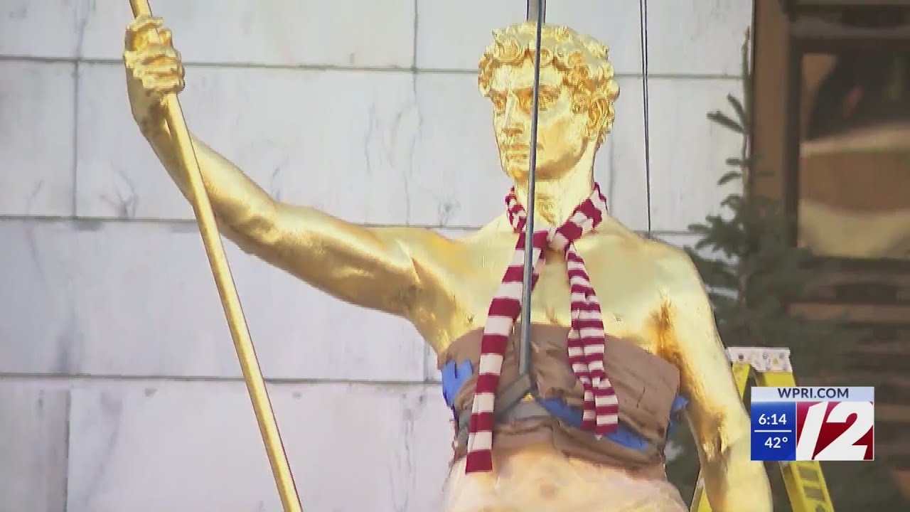 Independent Man returns to top of RI State House - YouTube