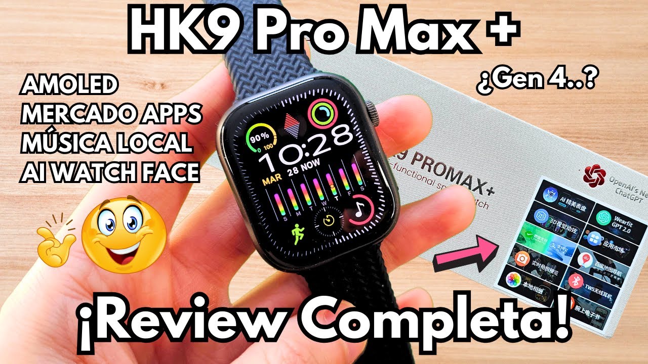 💥 Smartwatch HK9 Pro Max Plus ¡GEN 4 Versión MEJORADA! ¡Review COMPLETA ...