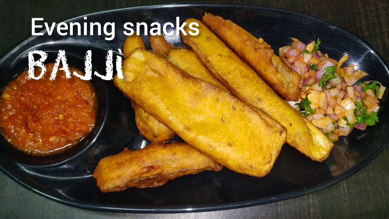 Raw banana and chilli bajji| evening snacks| snacks| vaazhaka bajji ...