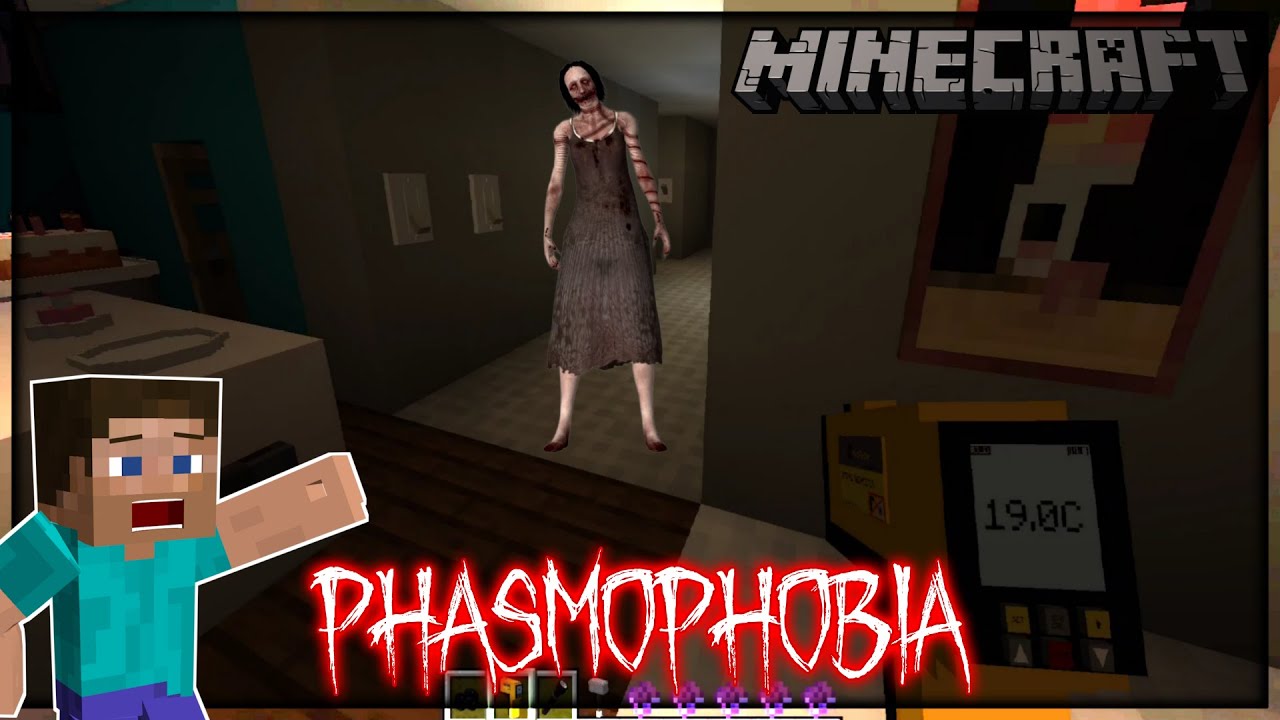 PHASMOPHOBIA IN MINECRAFT | LET'S PLAY WITH EXPERIMENTAL GHOST & ITEMS ...