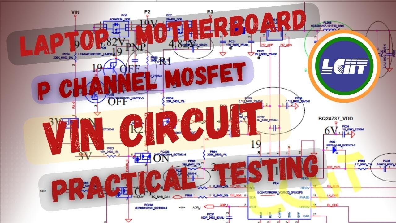Practical Testing of Laptop Motherboard P Channel Mosfet Vin Circuit ...