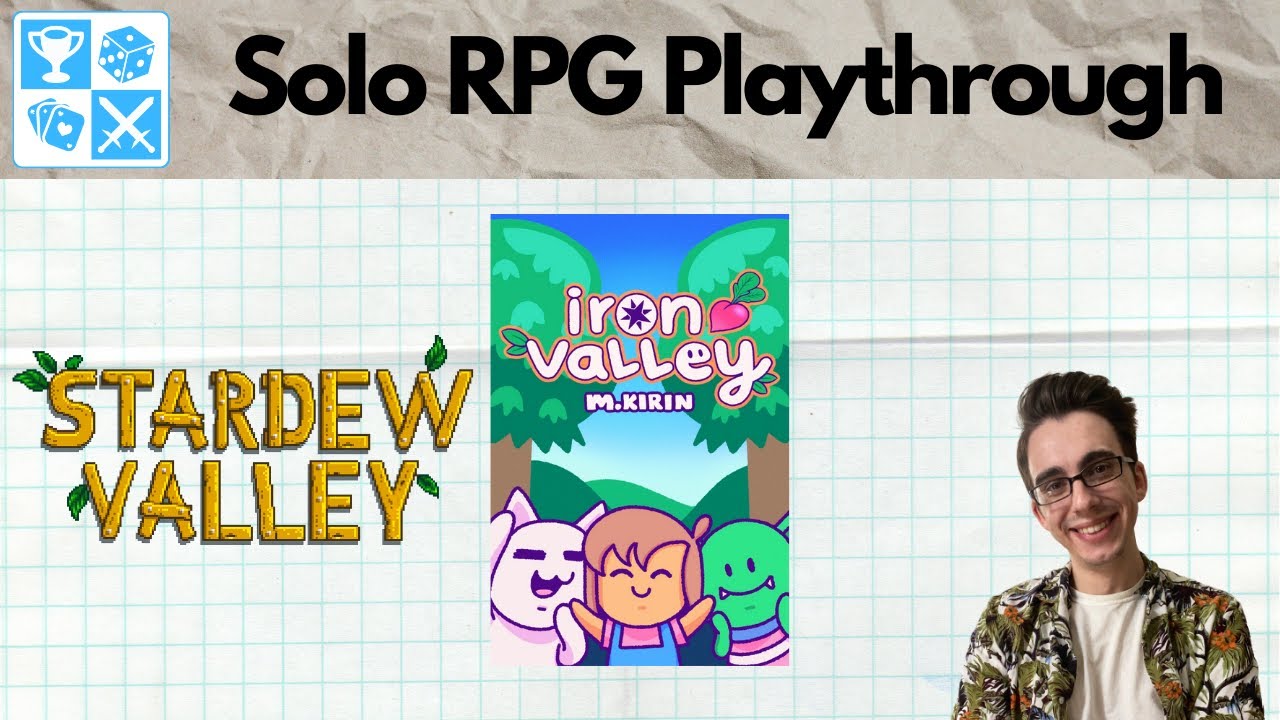 Stardew Valley the RPG?! Iron Valley [Solo RPG] - YouTube