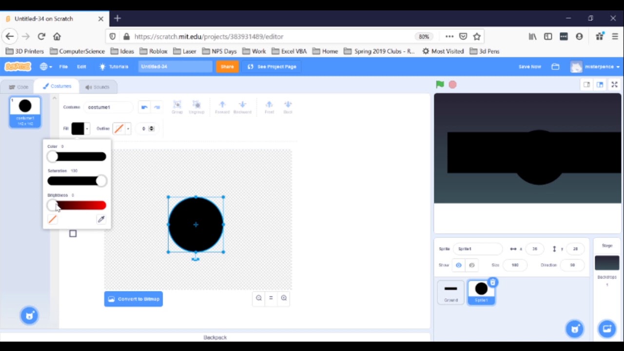 Making a Night Sky in Scratch, Lesson 1 – Painting the Night - YouTube