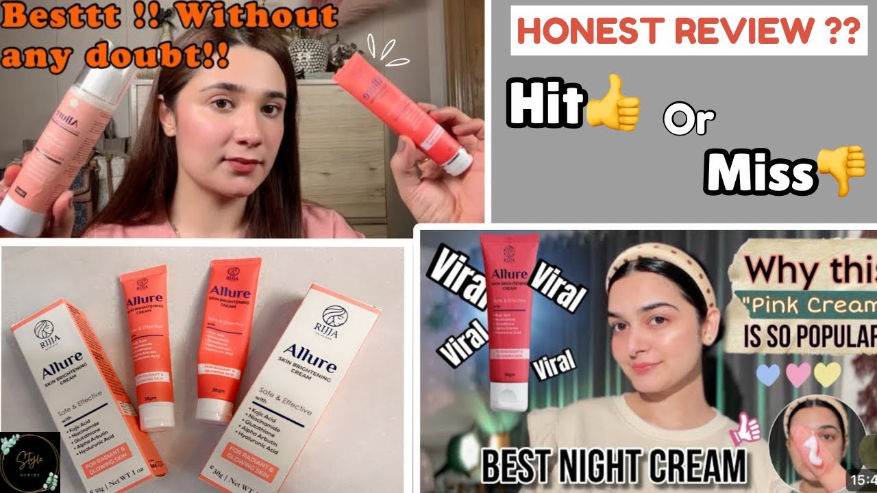 Allure Skin Brightening Cream Honest Review - YouTube