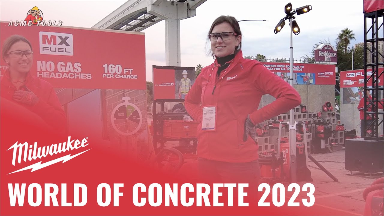 Milwaukee World of Concrete 2023 Booth Walkthrough & Demos - YouTube