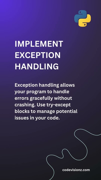 Exception Handling In Python Pythonprogramming Youtube