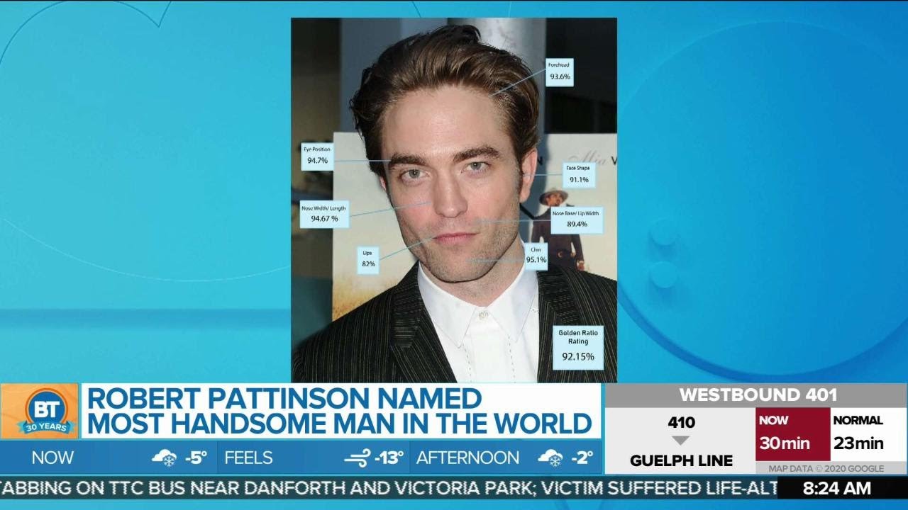 Robert Pattinson has been named the most handsome man in the world ...