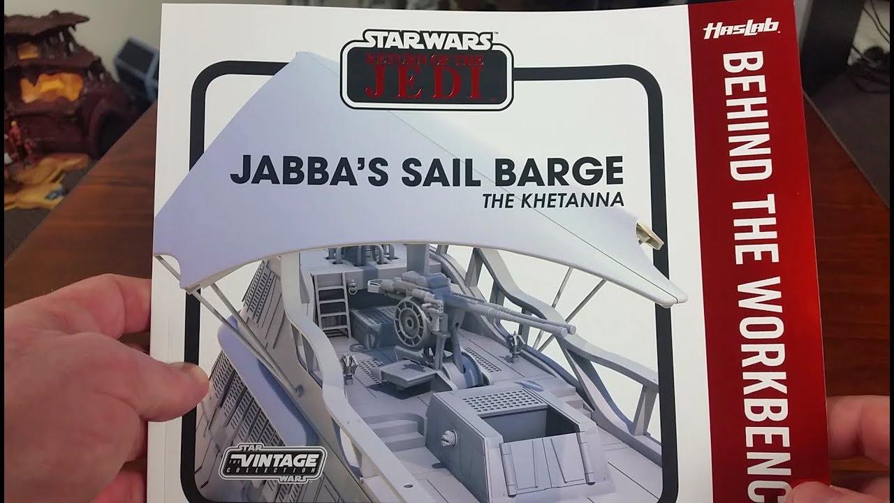 Star Wars Haslab Jabba's Sail Barge The Khetanna Behind the Workbench ...