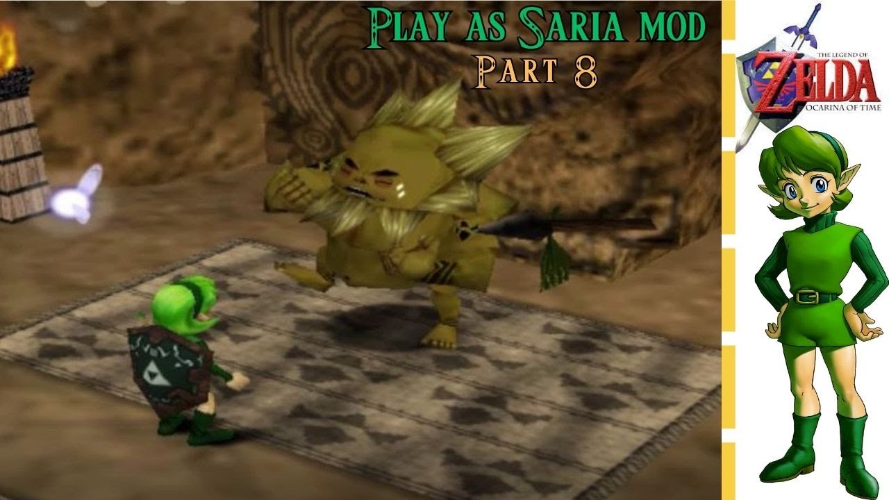 Legend of Zelda: Ocarina of Time (Play as Saria Mod - Part 8) - YouTube