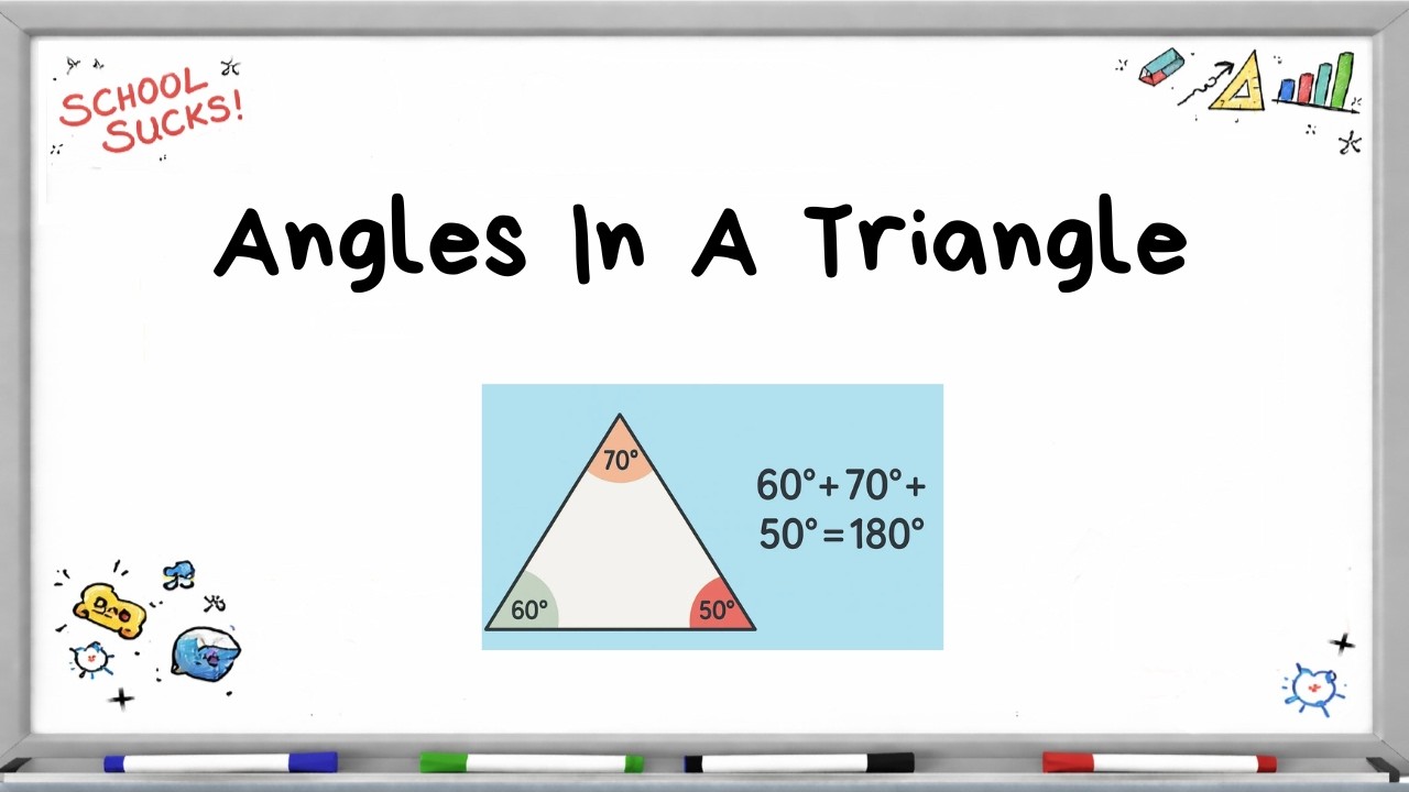 Angles In A Triangle "For People Who HATE Maths" - YouTube