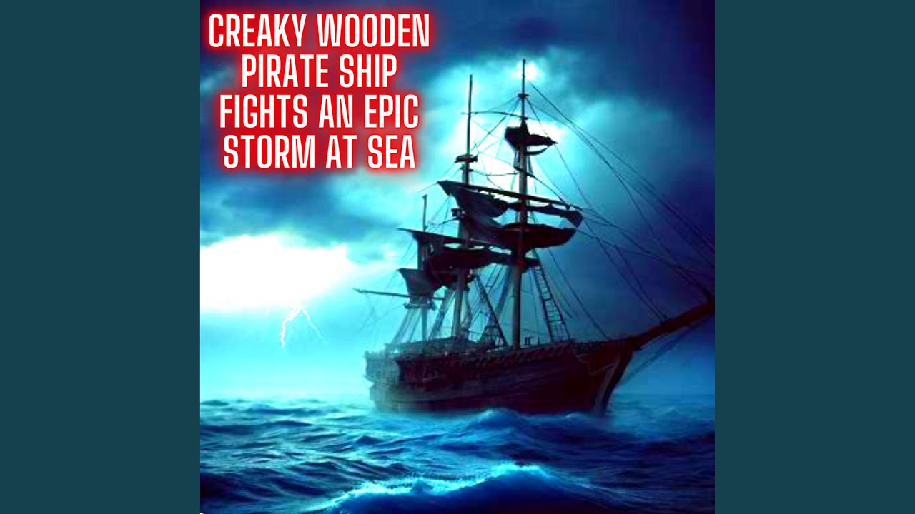 Creaky Wooden Pirate Ship Fights An Epic Storm At Sea - YouTube
