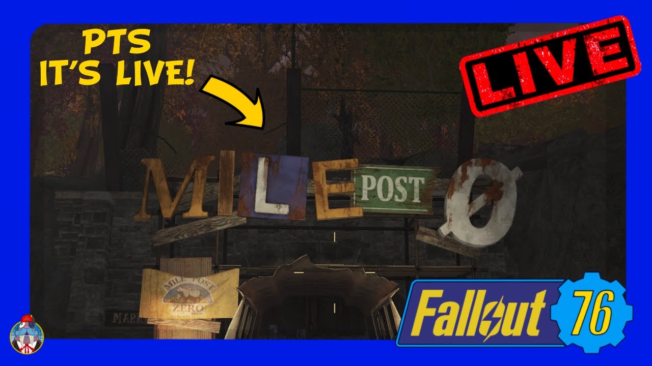 Milepost Zero is LIVE! On the PTS let's start an outpost in Fallout 76 ...