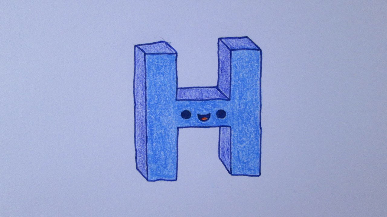 Cómo Dibujar La Letra H Dibujo De La Letra H Youtube Images And Photos Finder