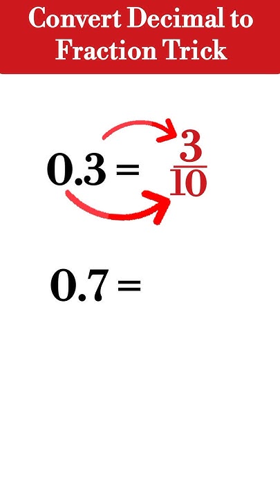 💯🤯 Trick to Convert Decimals into Fraction #shorts #decimal #fraction # ...