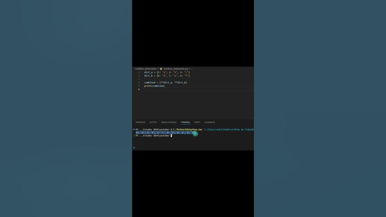Como Combinar Dicionários em PYTHON... A ultima forma vai te surpreender #shorts #pythoncoding ...