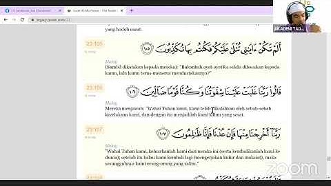 SIRI 28 SIRI AKHIR TADABBUR SURAH AL MUKMINUN