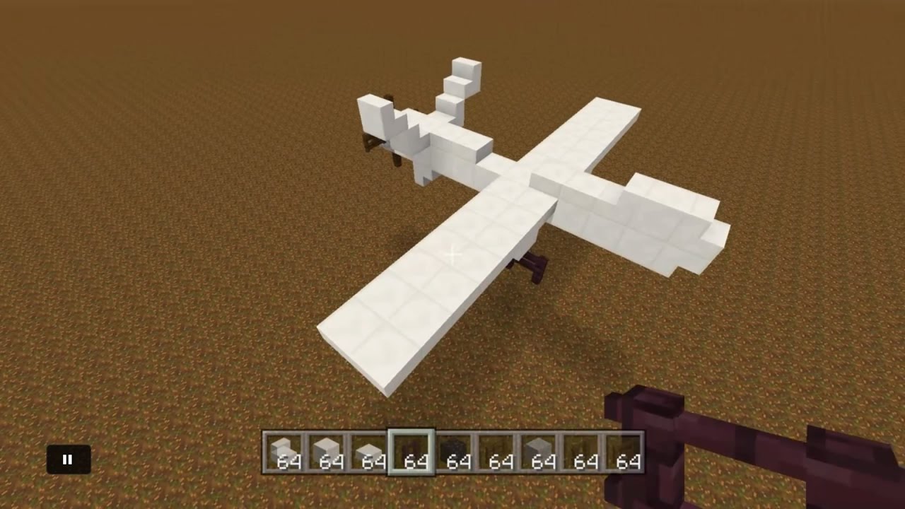 Minecraft ps4 : MQ-9 Reaper drone tutorial - YouTube