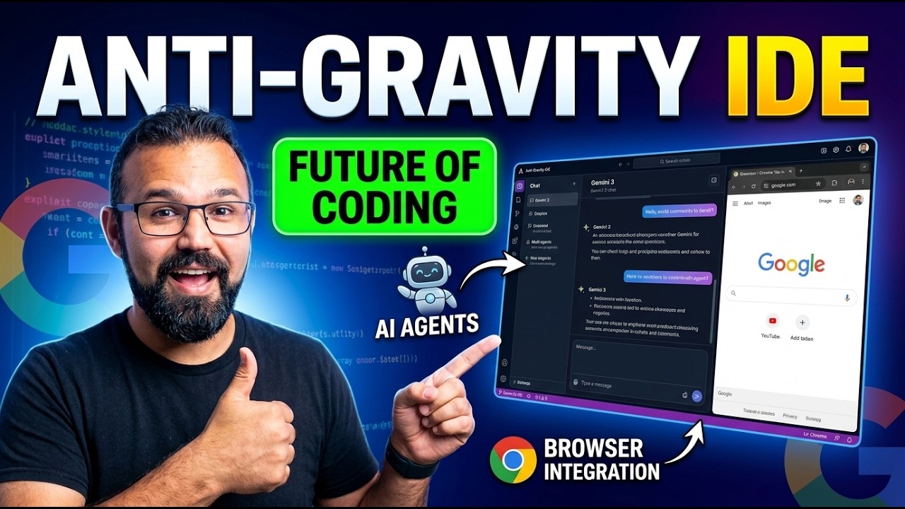 Google Anti-Gravity IDE - The Future of AI Coding with Browser Integration - YouTube