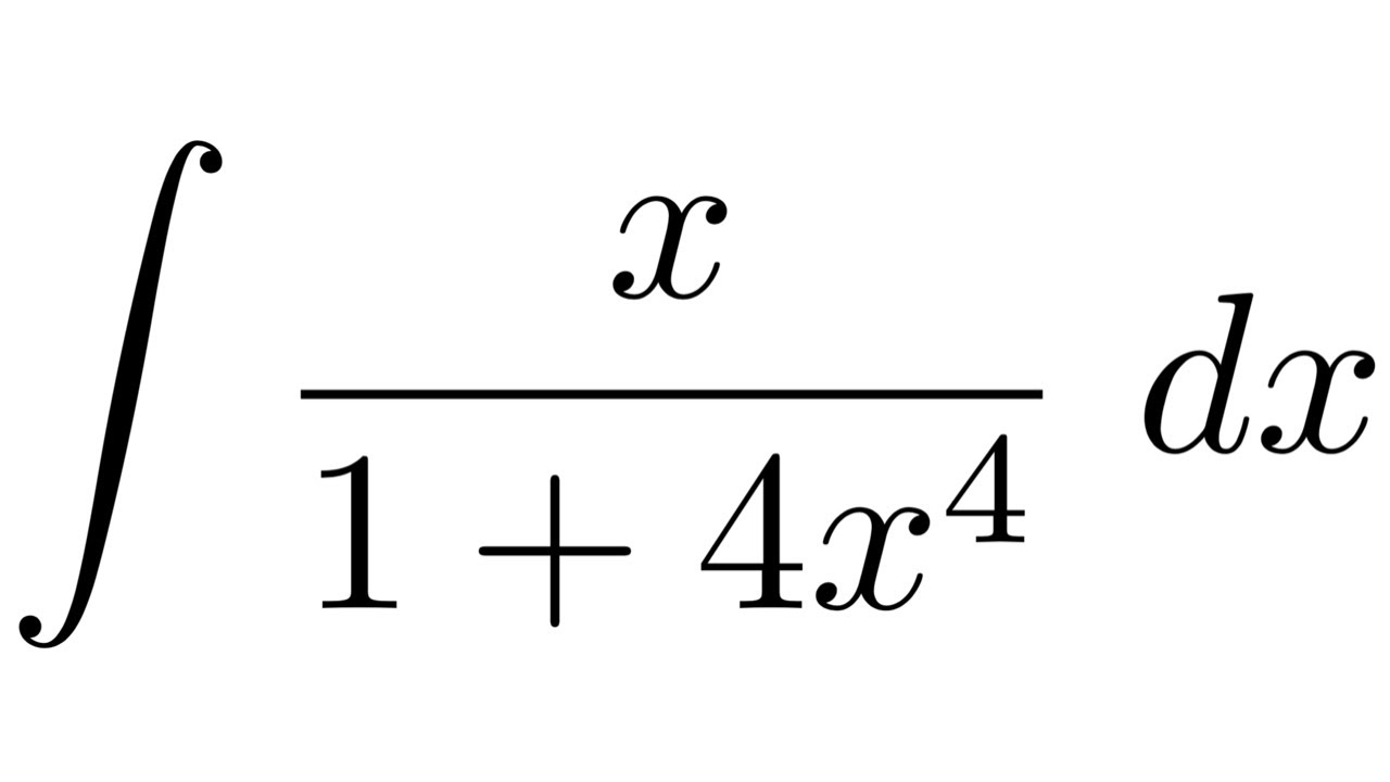 Integral Of X 1 4x 4 substitution YouTube