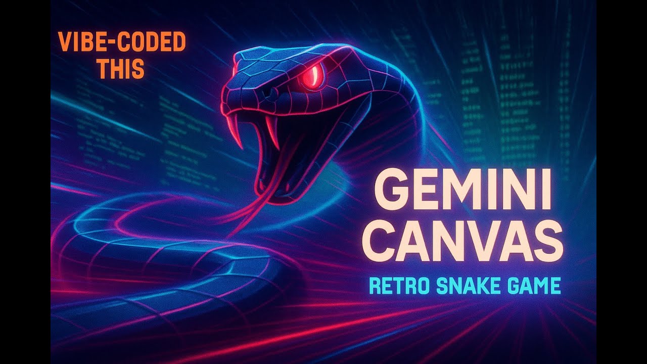 Day 1 - I Vibe-Coded a Retro Snake Game from Scratch - YouTube
