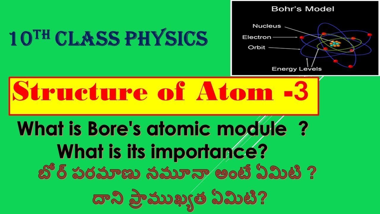10th_Physics_Bore's_Atomic_model : What is its importance? // Structure ...