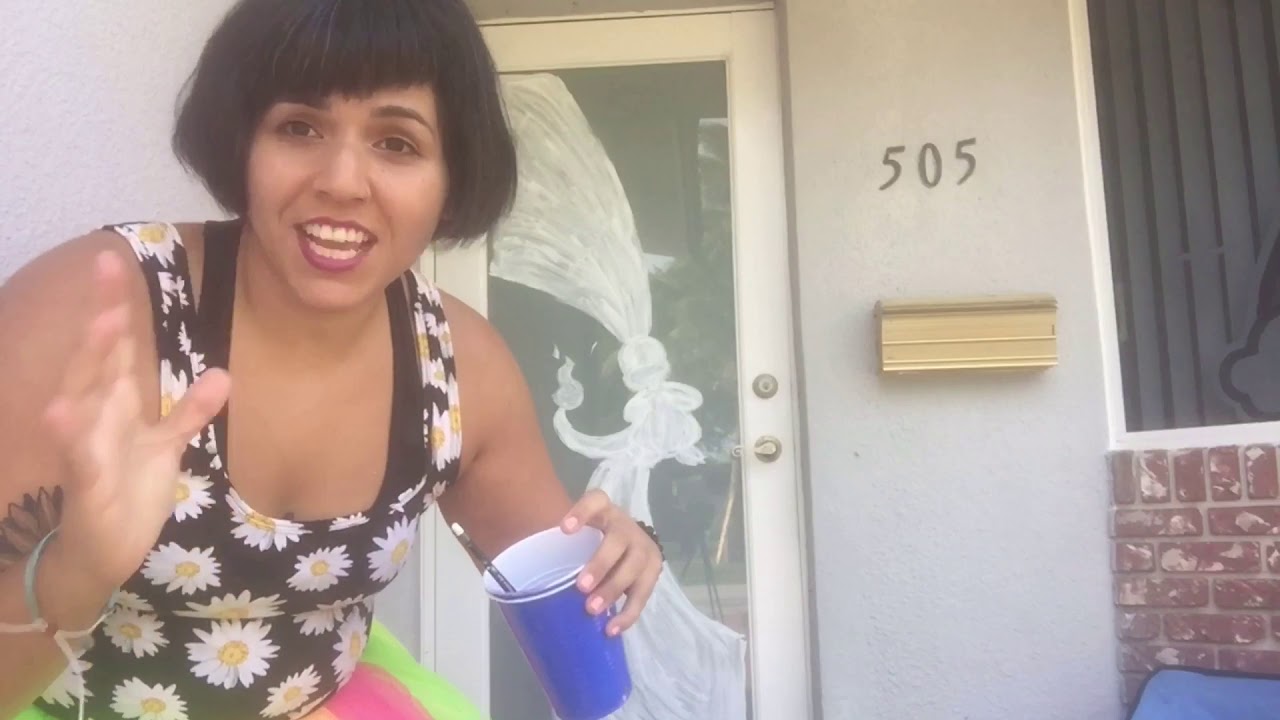 Rainbow Birthday Window Painting Tutorial - YouTube