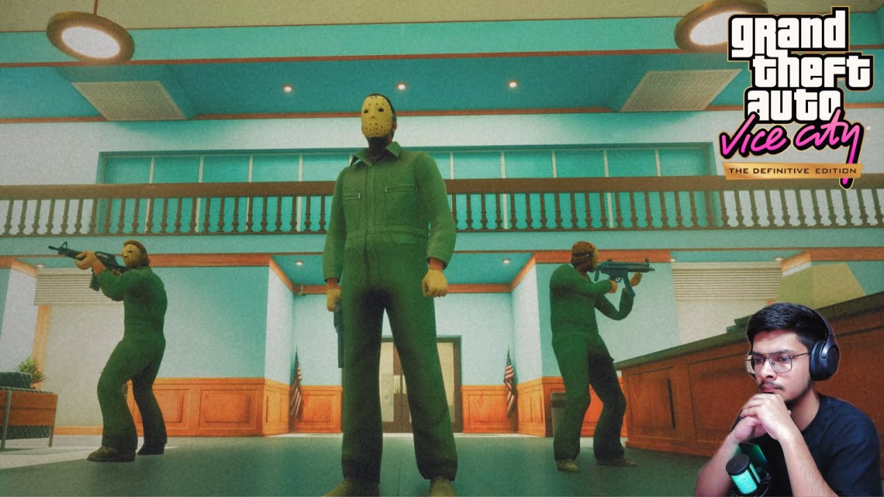 THE VICE CITY BANK ROBBERY | GTA VICE CITY - THE DEFINITIVE EDITION ...