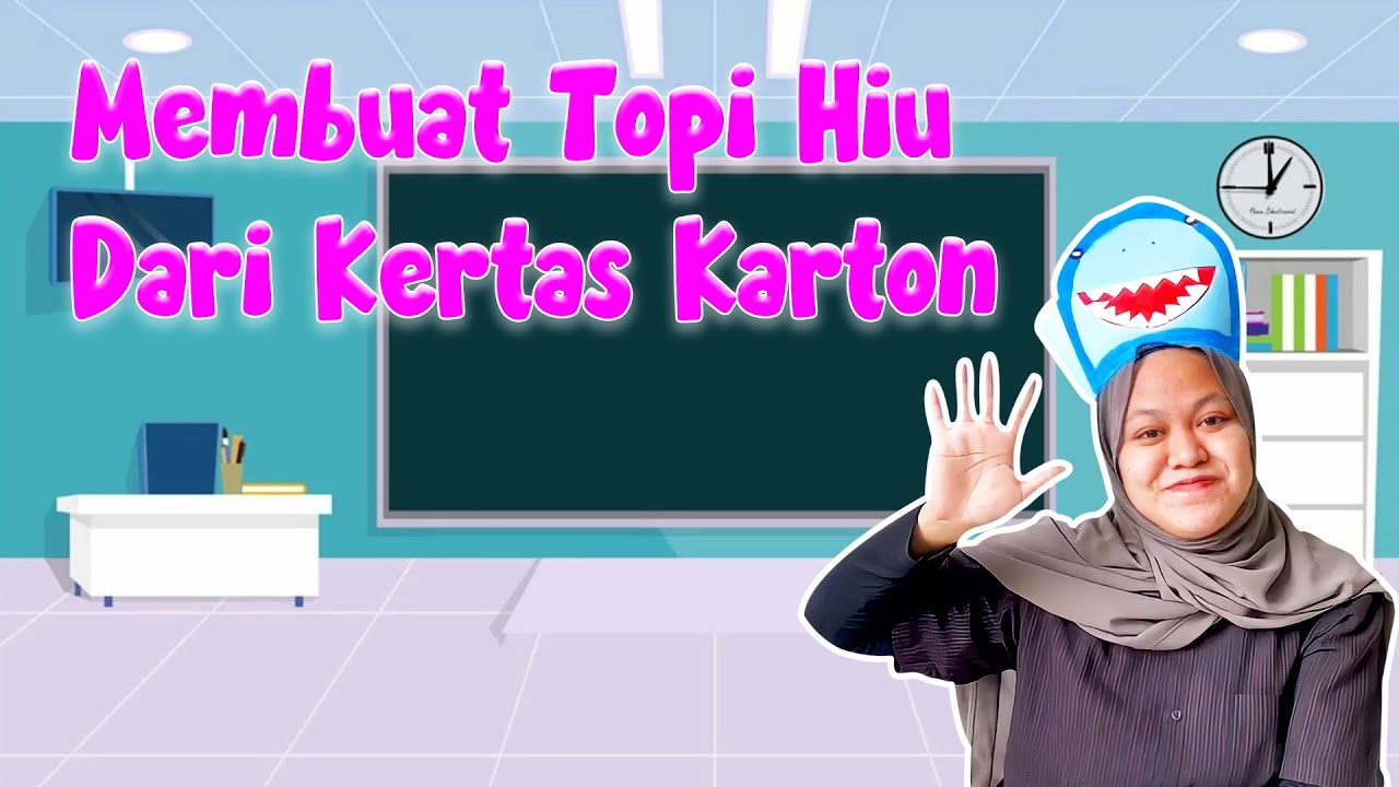 Membuat Topi Hiu dari Kertas Karton - Kegiatan Art - YouTube