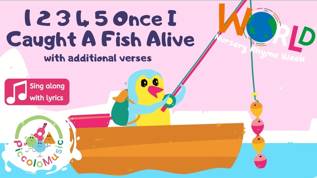 1,2,3,4,5 Once I caught a fish alive|Counting song for kids|New Lyric ...