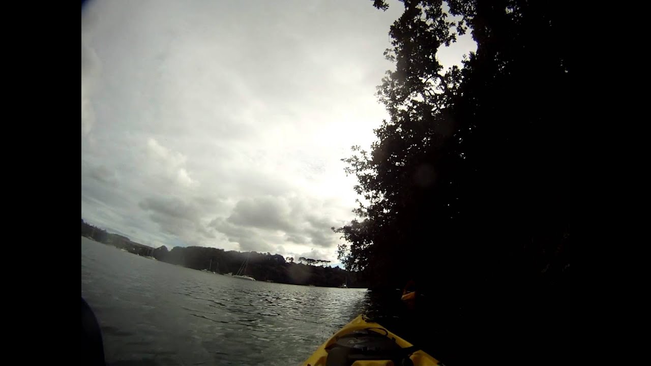 Torie & Ferne kayaking under a canopy of trees, Cornwall - YouTube