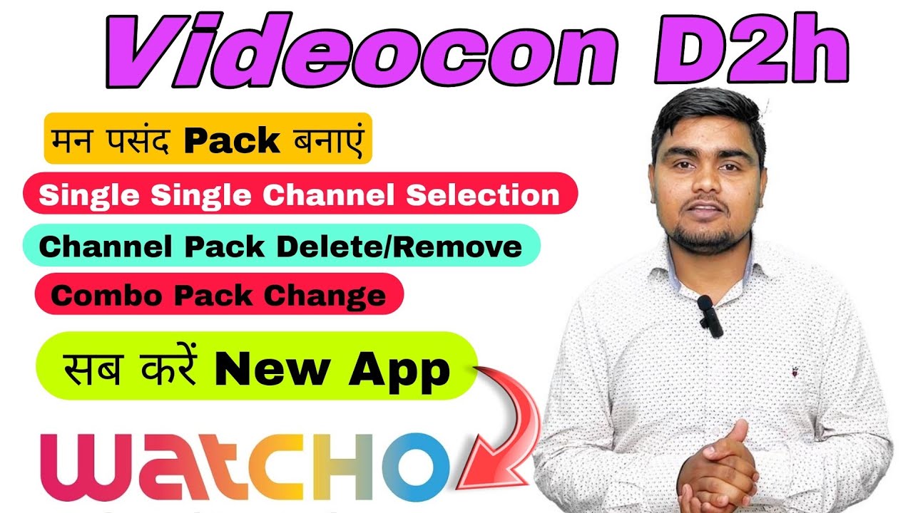Videocon D2h मन पसंद पैक बनाये, Channel Delete/Remove, Combo Pack List ...