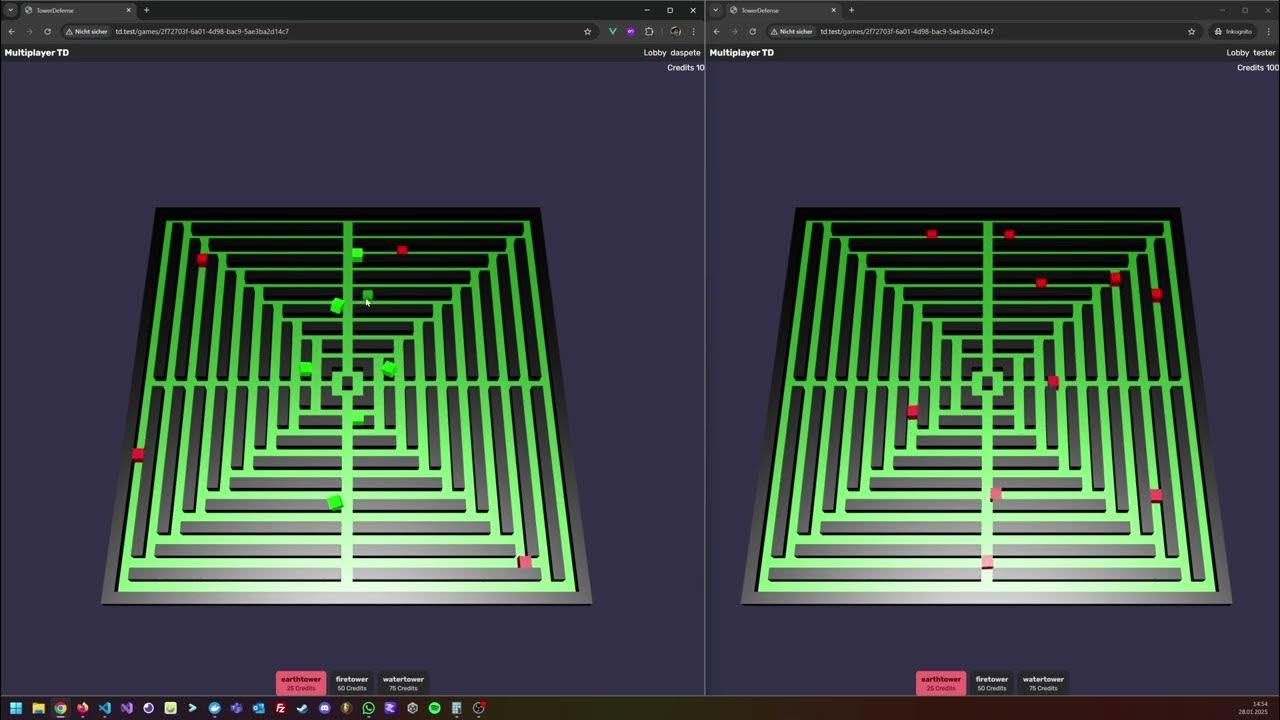 [TypeScript] Multiplayer Tower Defense Game - Gametest - YouTube