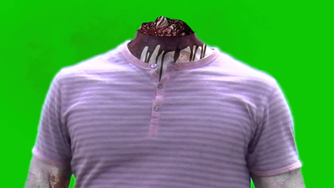 Green screen zombie shoot head - YouTube