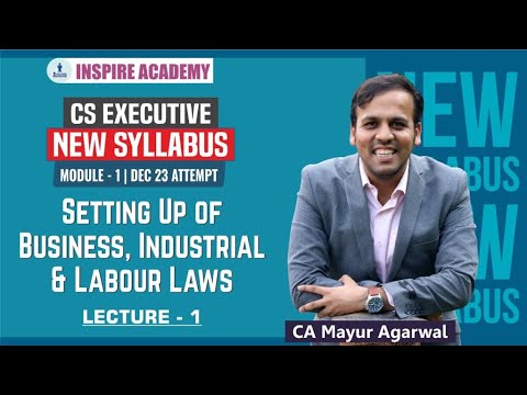 SBIIL | CS Executive New Syllabus | Lec 01 | CA Mayur Agrawal - YouTube