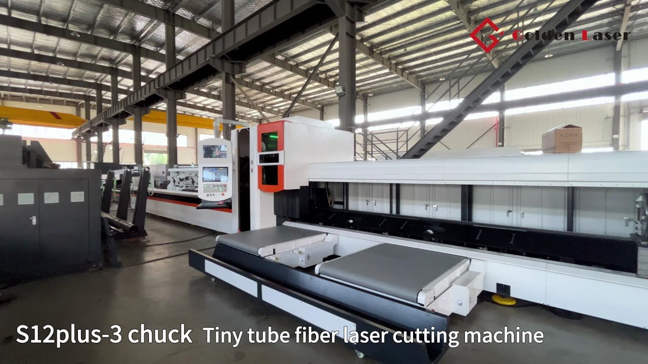 Custom 3-Chuck Laser Tube Cutting Machine S12plus for Scaffolding ...