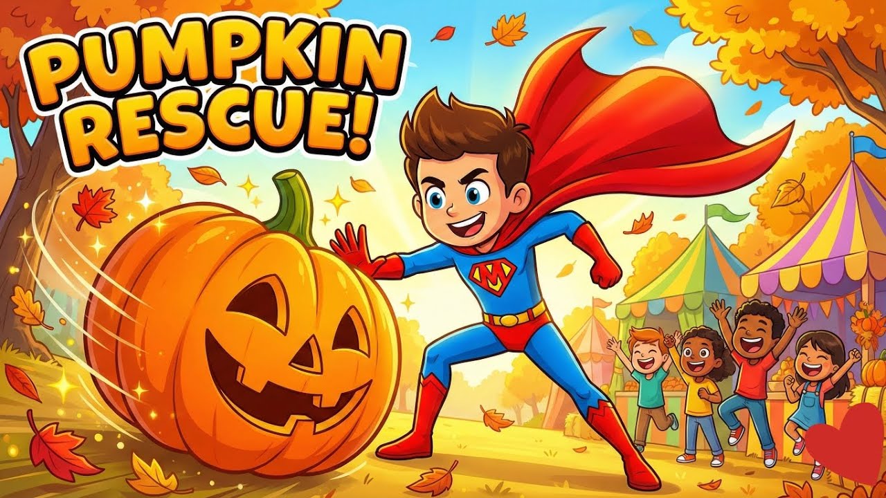 “Max Saves the Rolling Pumpkin! 🎃💨🦸‍♂️ | Hero Buddies TV” # ...