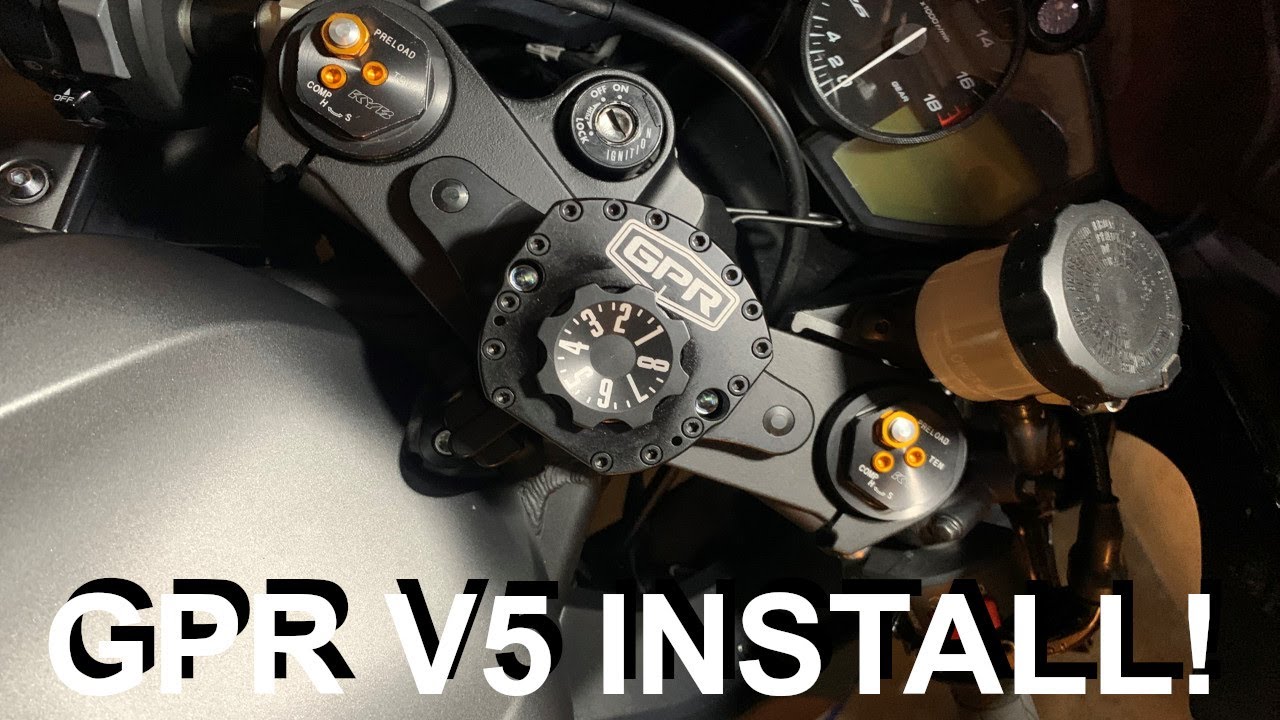 GPR V5 Stabilizer install | 2019 Yamaha R6 - YouTube