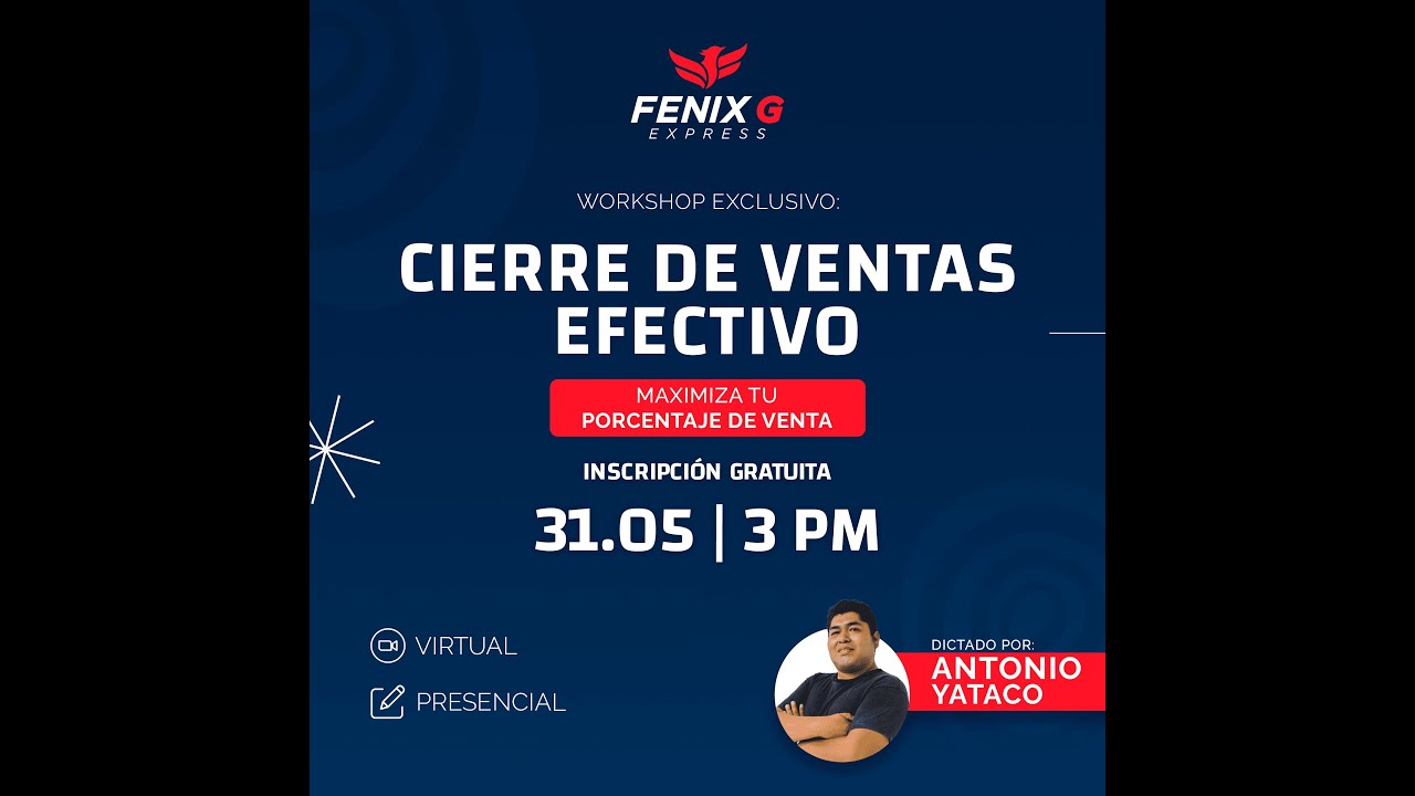 Workshop: CIERRE DE VENTAS ECOMMERCE - Fenix G Express - YouTube
