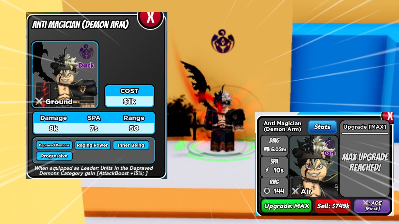 Anti Magician 6 Star Showcase | Roblox All Star Tower Defense - YouTube