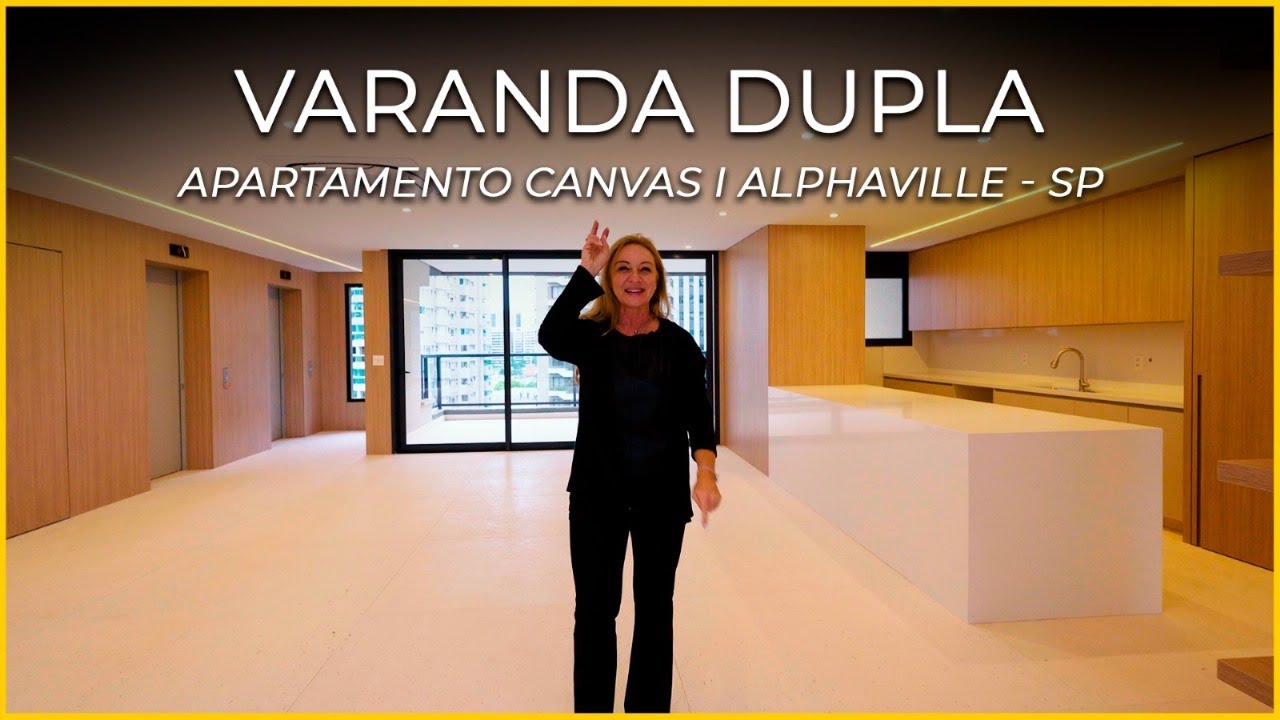 APARTAMENTO CANVAS EM ALPHAVILLE COM VARANDA DUPLA - YouTube