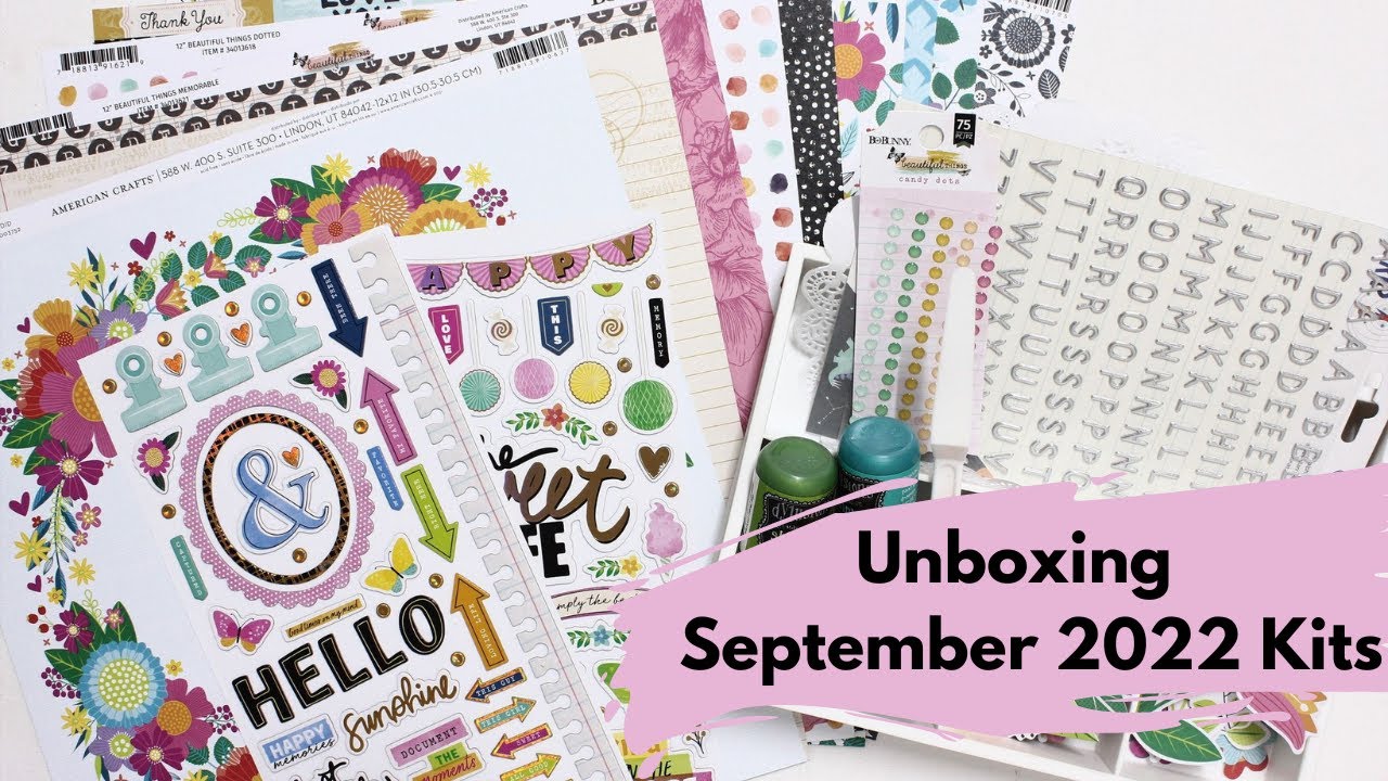 Unboxing September 2022 Kits - YouTube